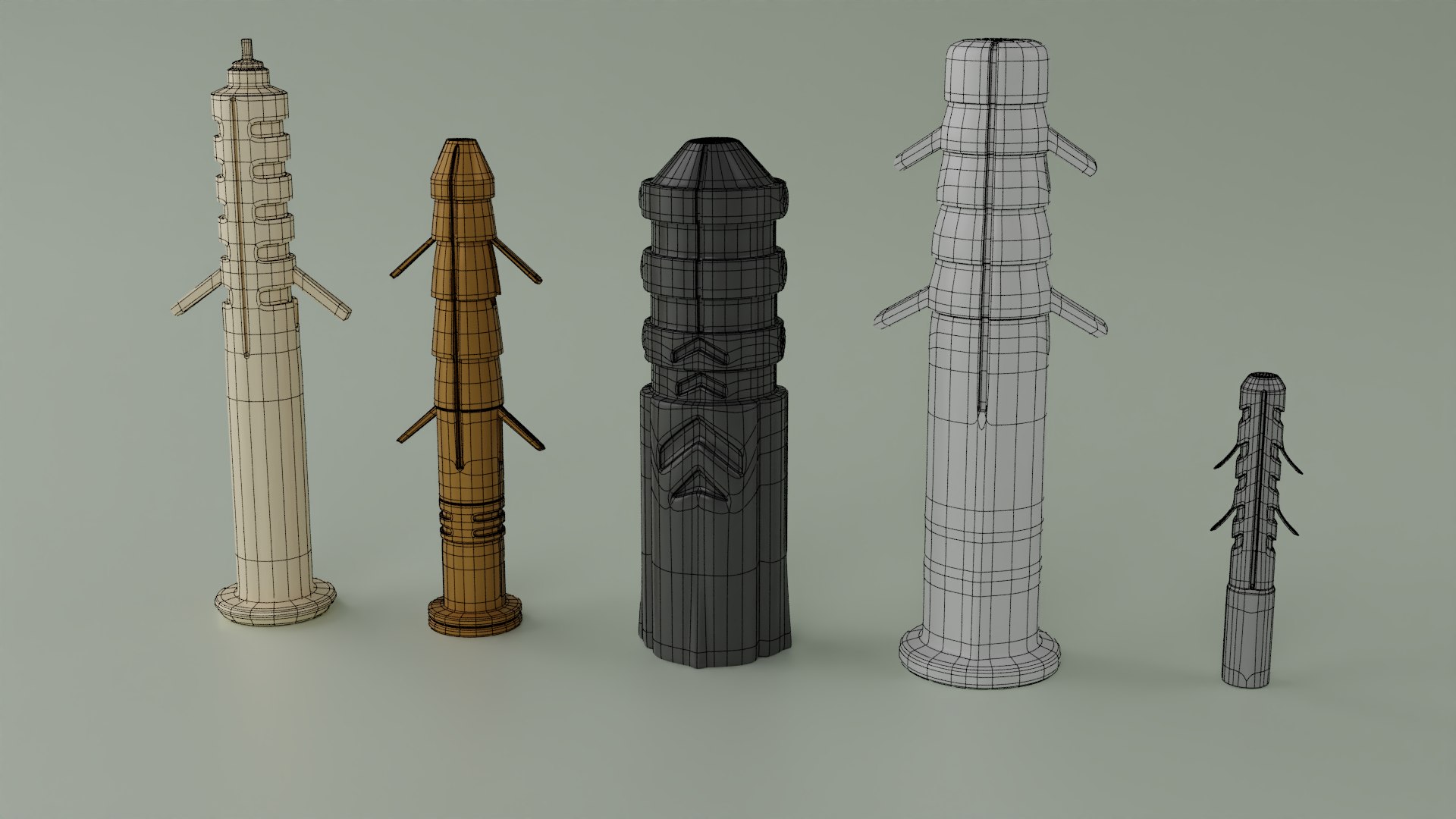 3D Plastic Plug Pack - TurboSquid 2069395