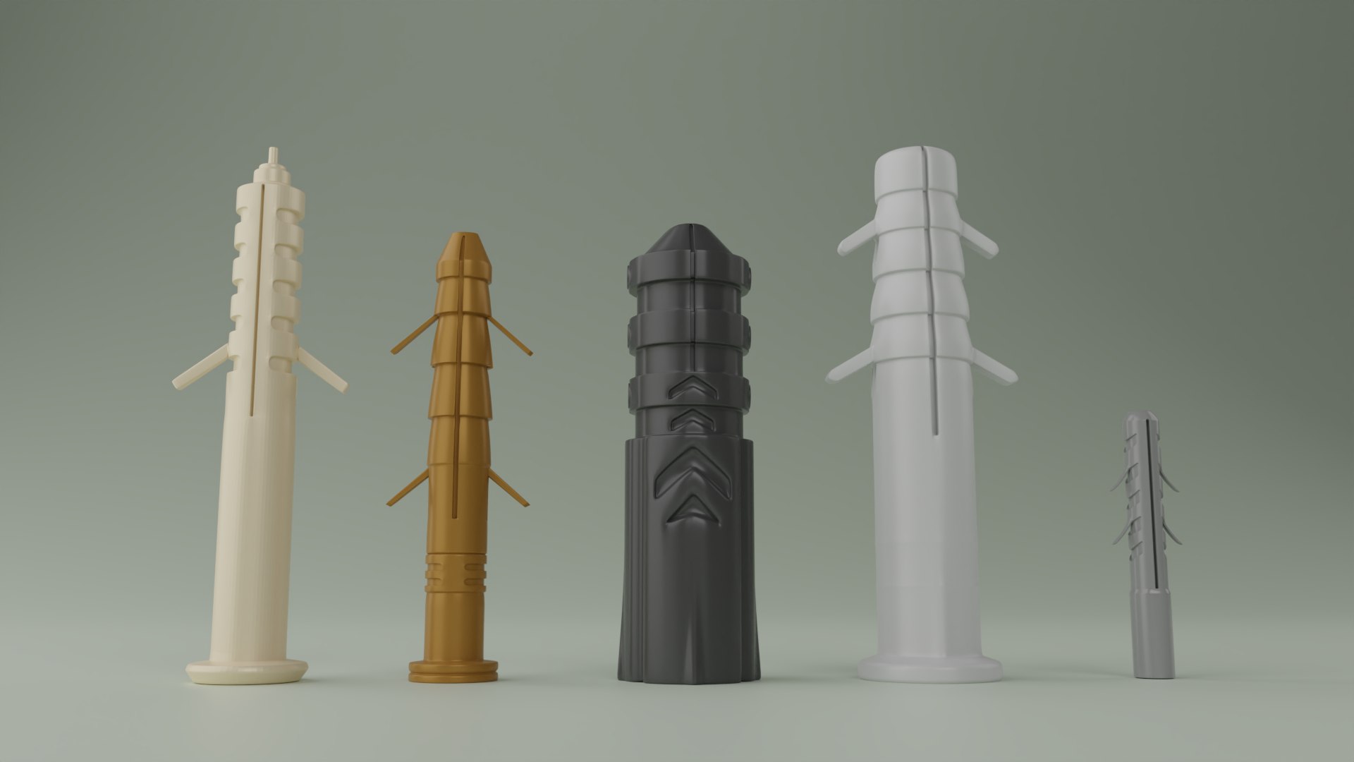 3D Plastic Plug Pack - TurboSquid 2069395