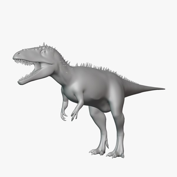 Carcharodontosaurus Basemesh Low Poly3D模型 - TurboSquid 2107956