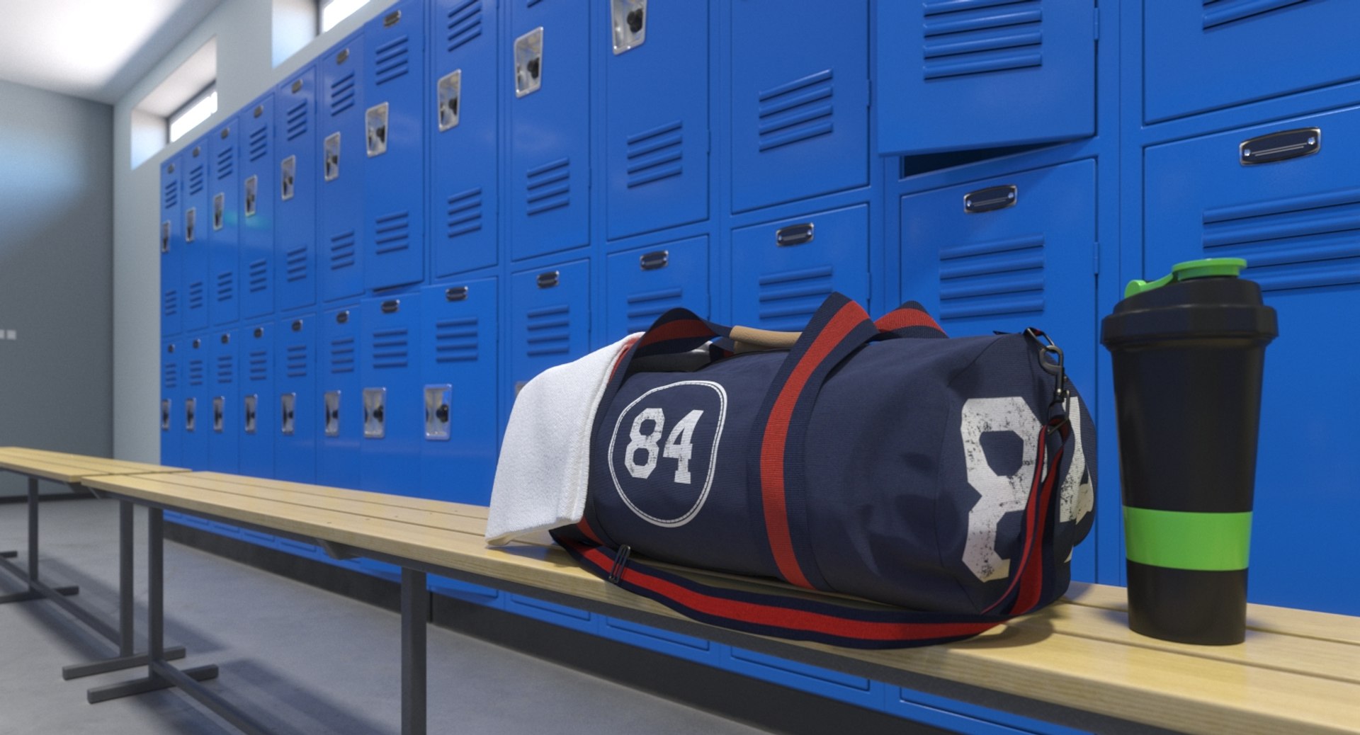 Realistic locker room 3D model - TurboSquid 1374728