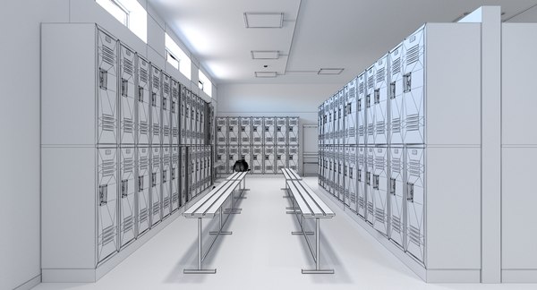 Realistic locker room 3D model - TurboSquid 1374728
