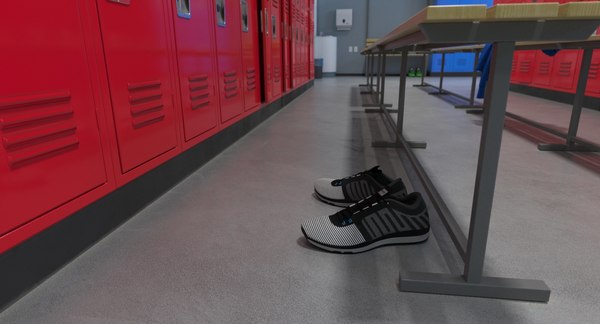 Realistic locker room 3D model - TurboSquid 1374728