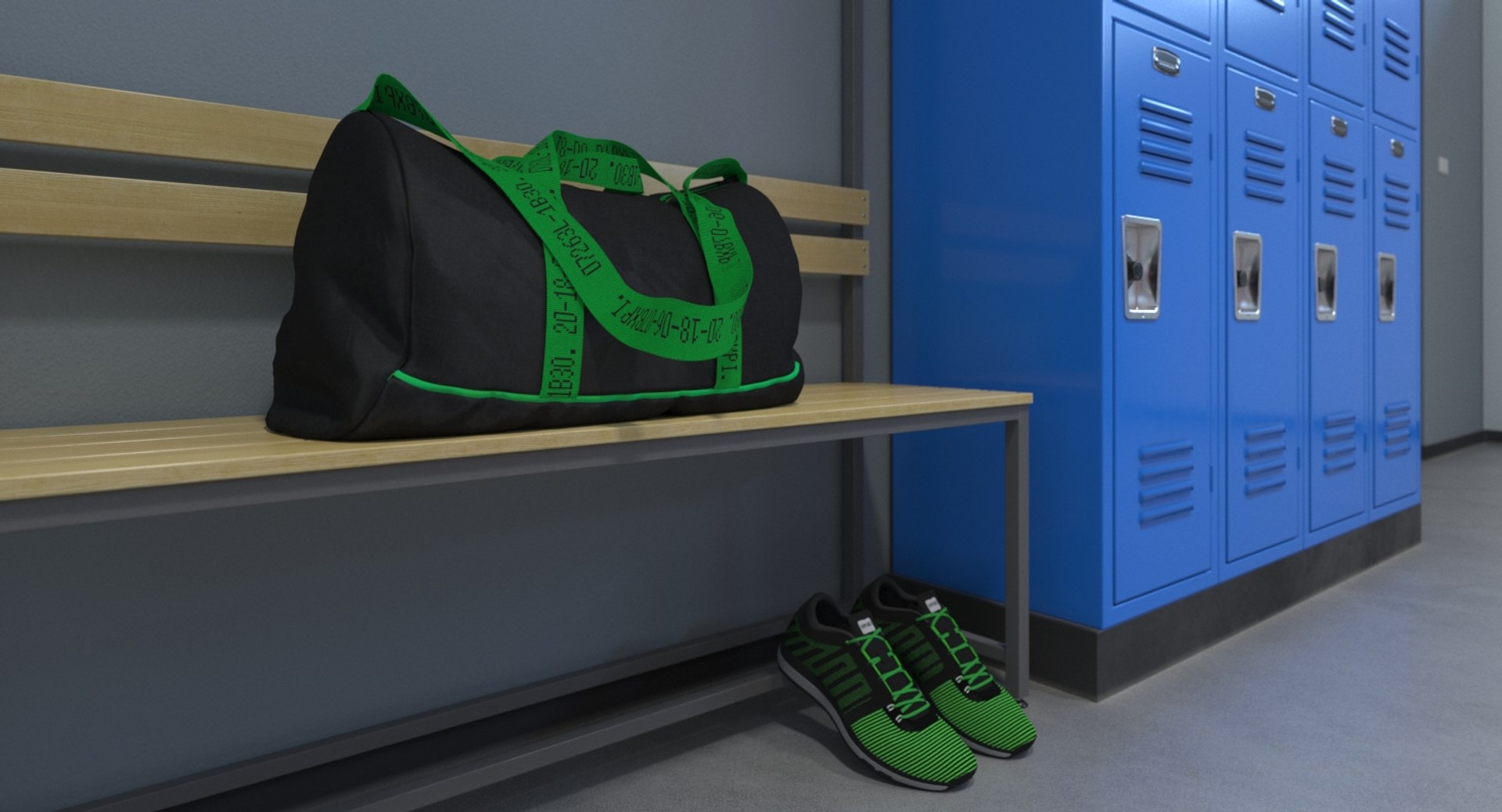 Realistic locker room 3D model - TurboSquid 1374728