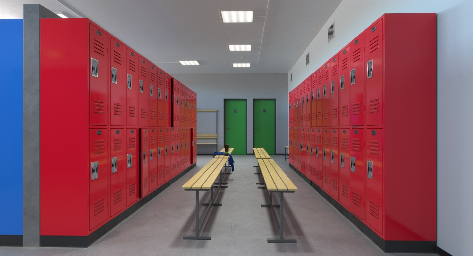 Realistic locker room 3D model - TurboSquid 1374728