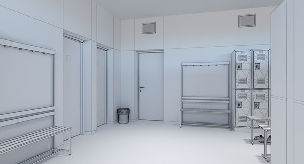 Realistic locker room 3D model - TurboSquid 1374728