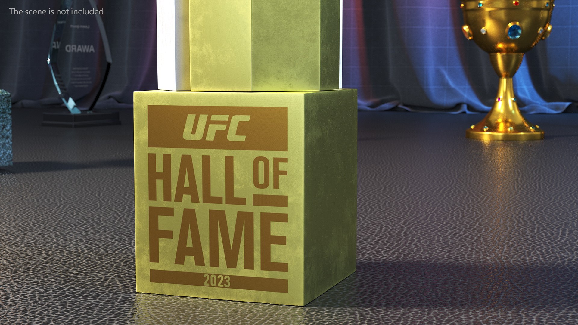 UFC Hall of Fame Trophy 3D model - TurboSquid 2114389