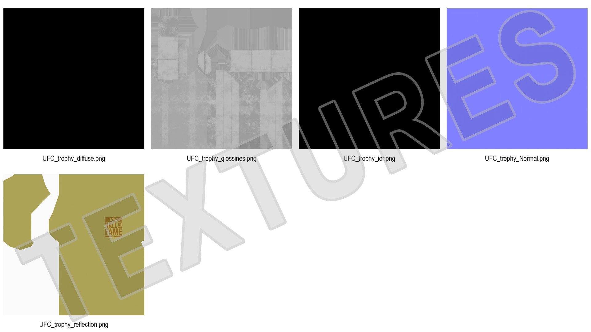 UFC Hall of Fame Trophy 3D model - TurboSquid 2114389