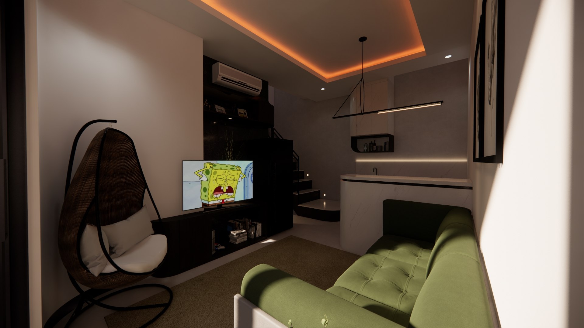 Small House 2 Bedroom Interior Exterior 3D - TurboSquid 2096592