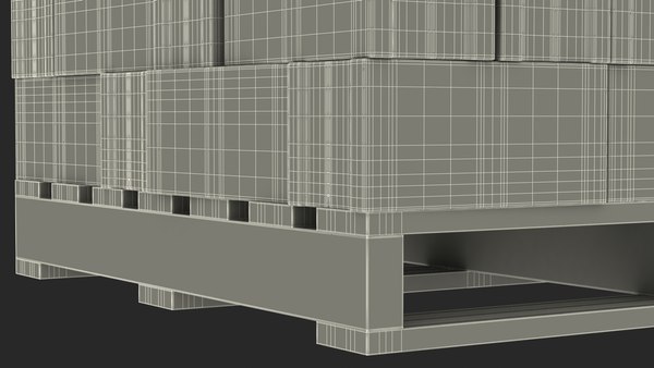 Wooden Pallet with Concrete Blocks model - TurboSquid 1910066