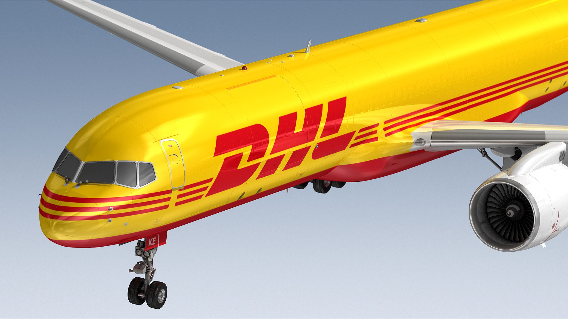 3D Boeing 757-200PF DHL Model - TurboSquid 2184894