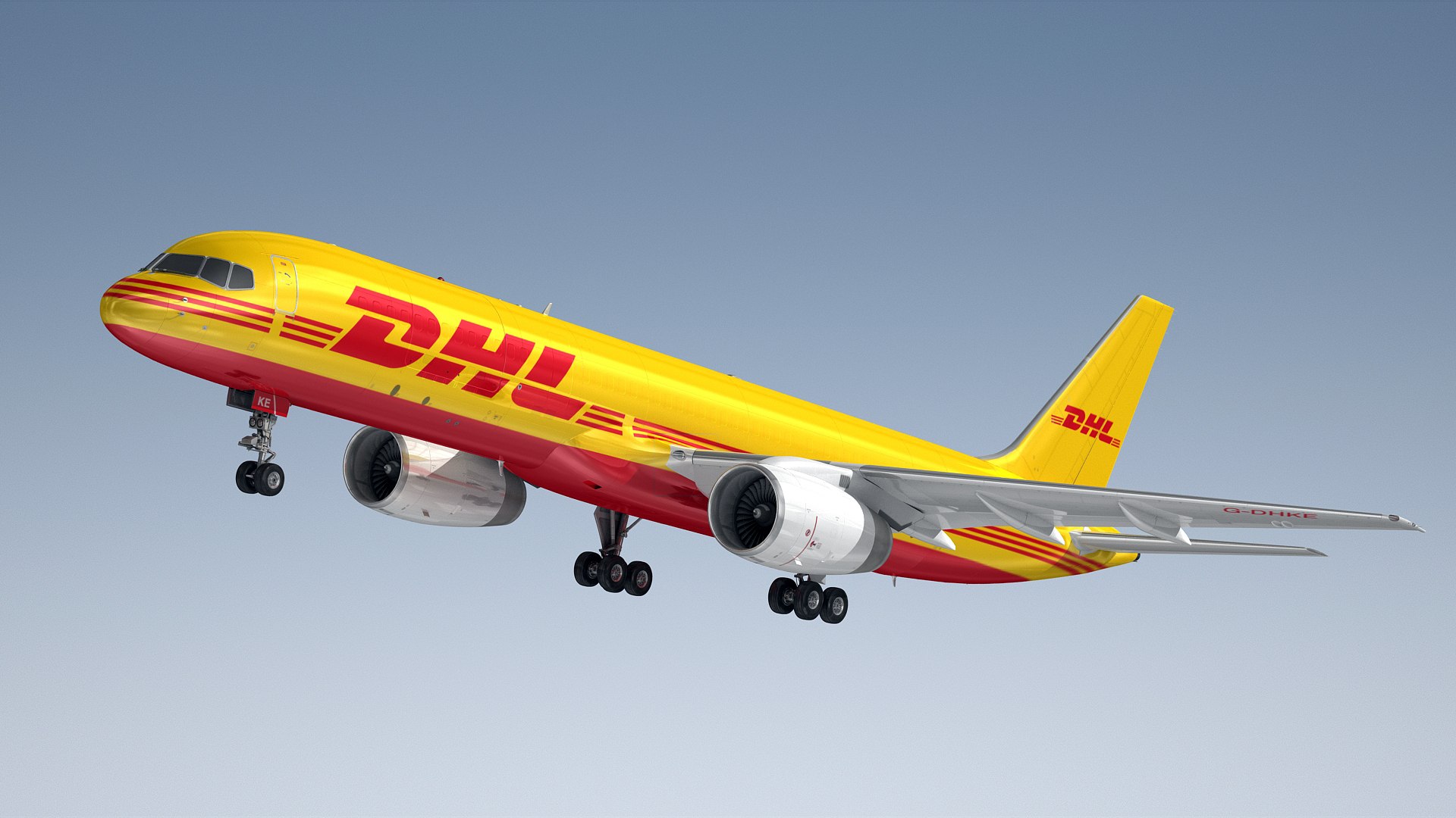 3D Boeing 757-200PF DHL Model - TurboSquid 2184894