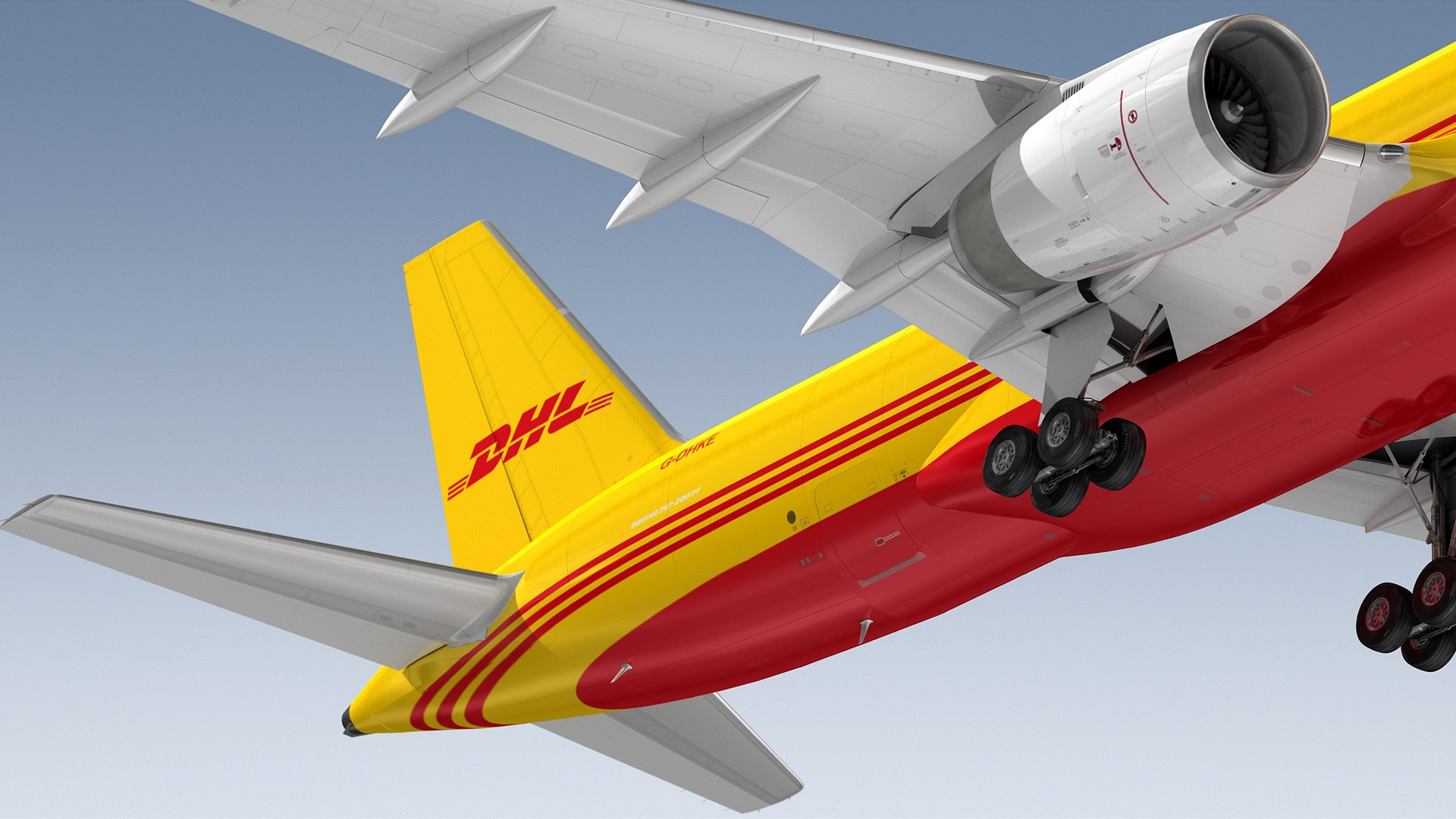 3D Boeing 757-200PF DHL Model - TurboSquid 2184894