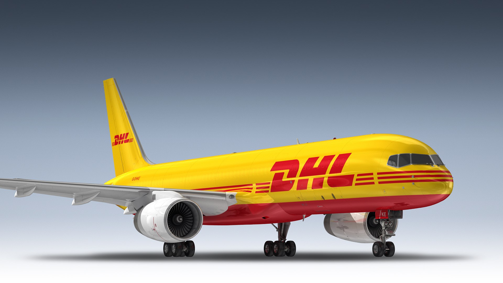 3D Boeing 757-200PF DHL Model - TurboSquid 2184894