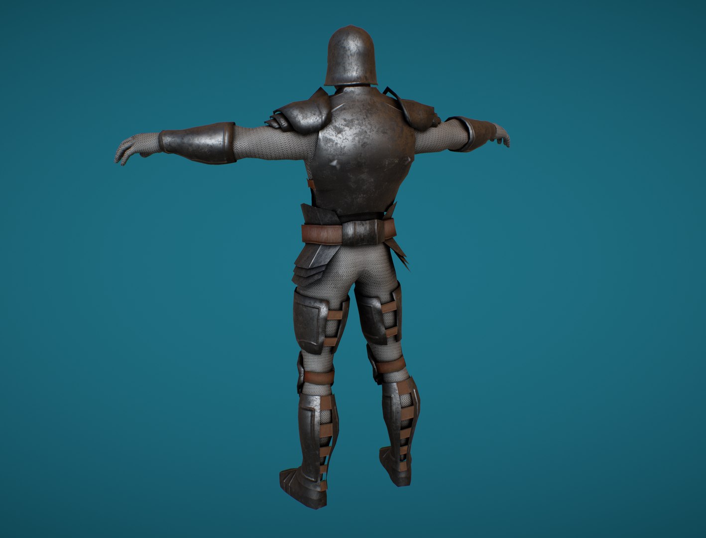 3D Medieval Armored Soldier Character - TurboSquid 1164858