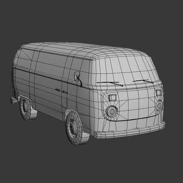 3d model bus 4x4 vintage