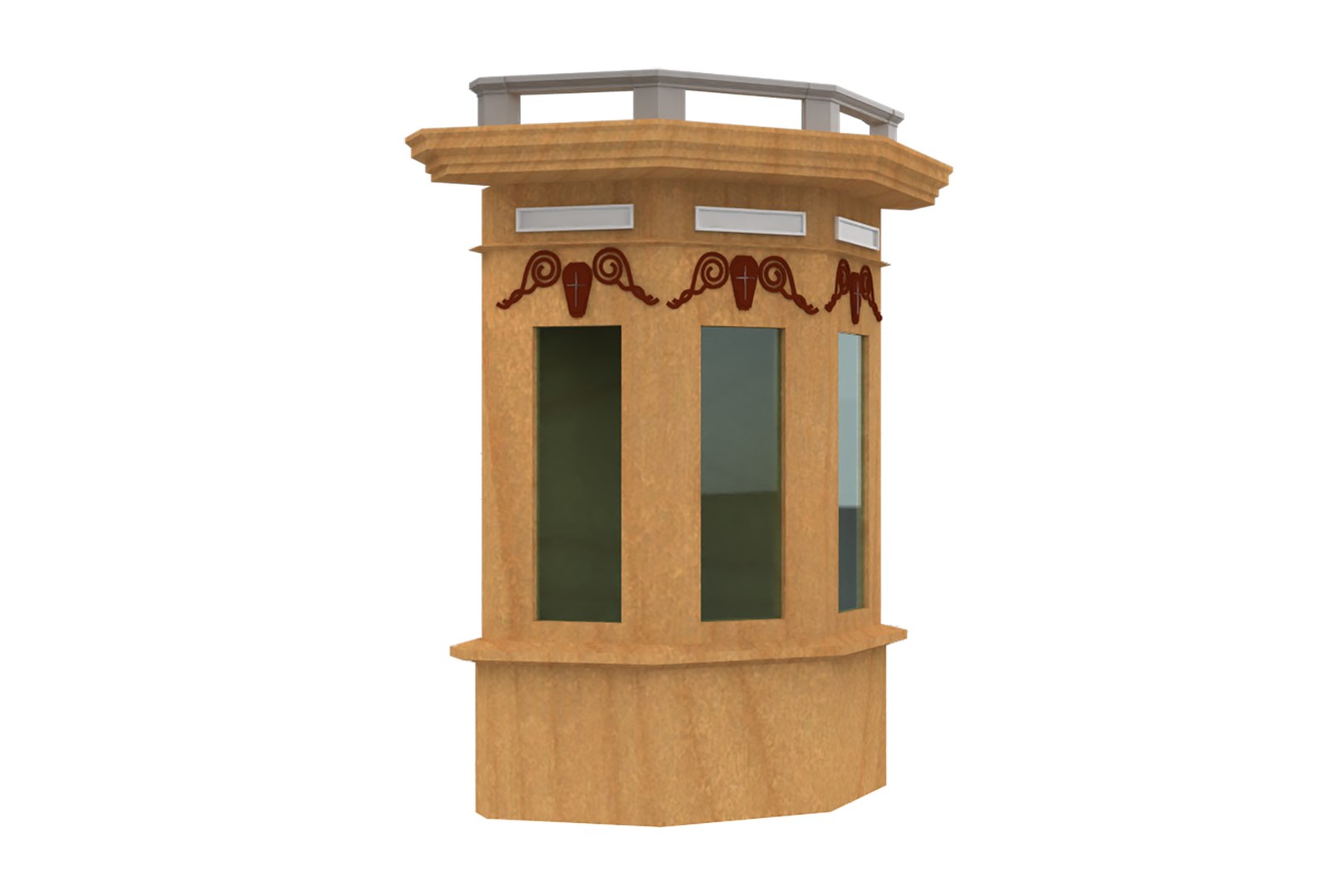 Front Building 3D Model - TurboSquid 2172858