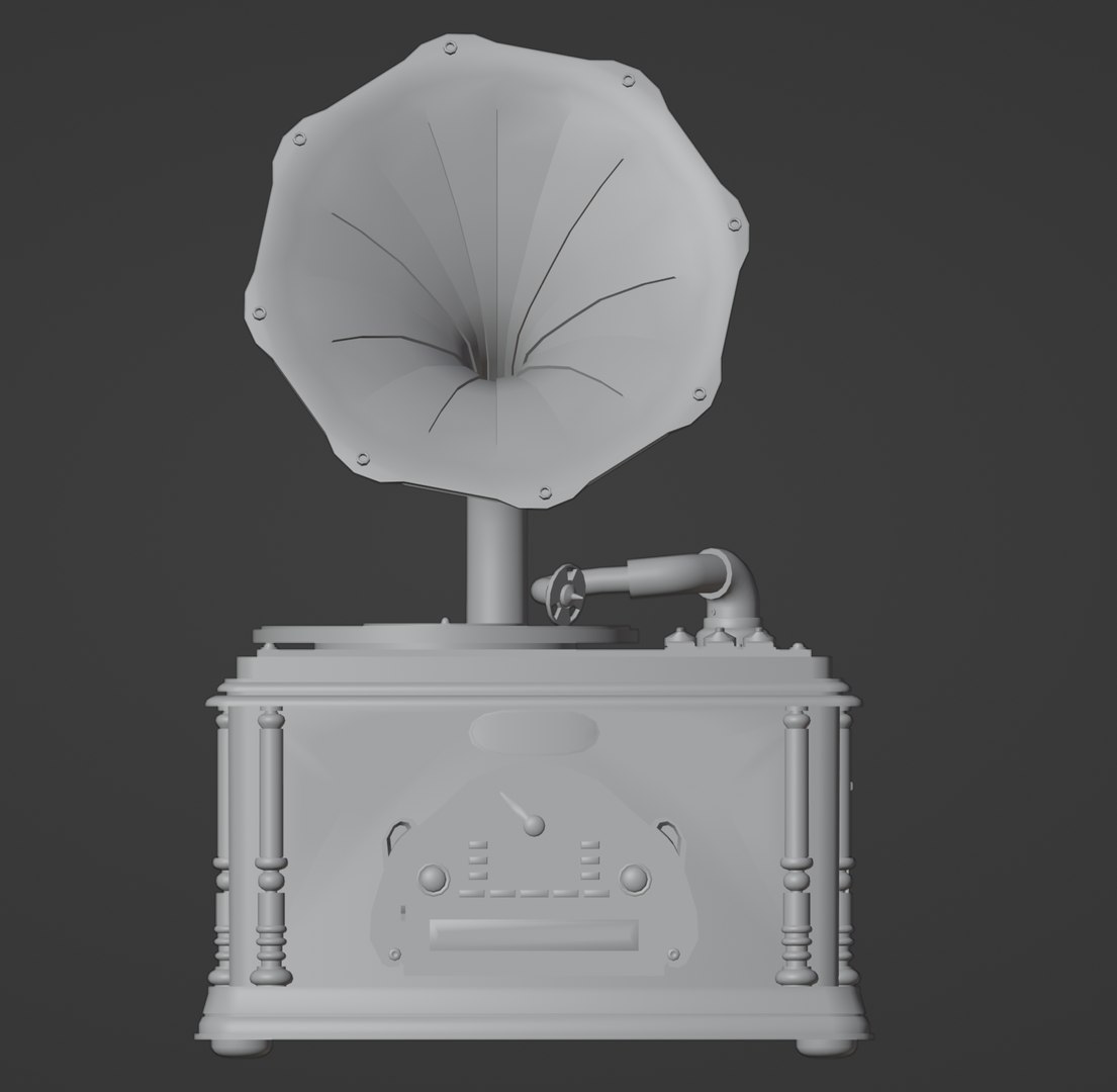 3D Turntable Phonograph Record Player Model - TurboSquid 2327546