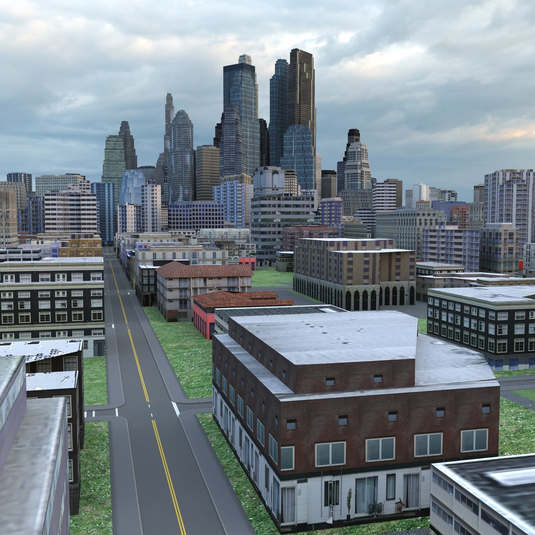 3D City 89 Model - TurboSquid 2161471