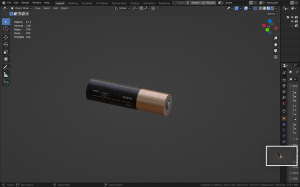 Free 3D Battery AA - TurboSquid 2043068