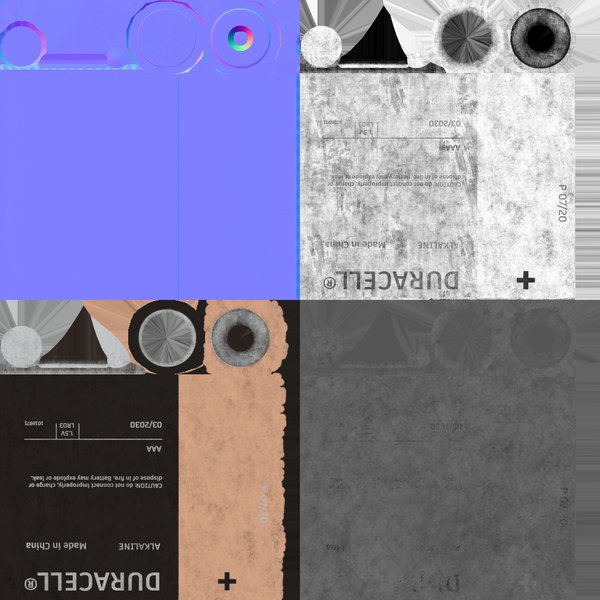 Free 3D Battery AA - TurboSquid 2043068