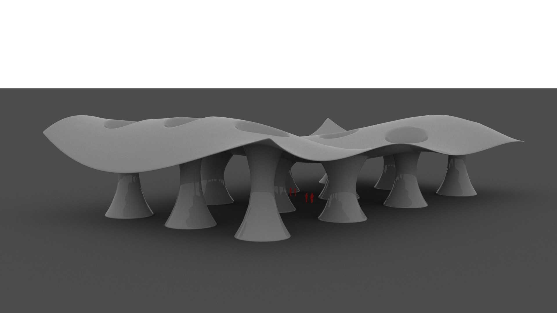 3D Organic Pavilion Structure Model - TurboSquid 2412214