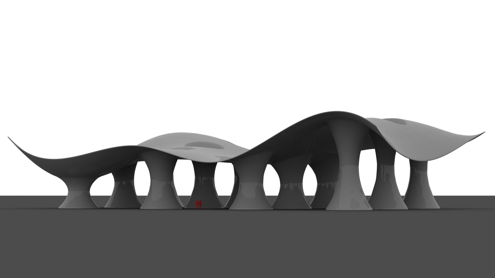 3D Organic Pavilion Structure Model - TurboSquid 2412214