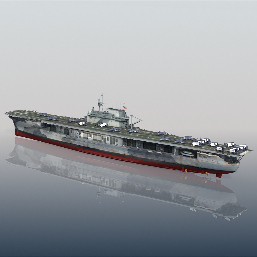 modelo 3d USS Enterprise CV-6 BIG E - TurboSquid 970812