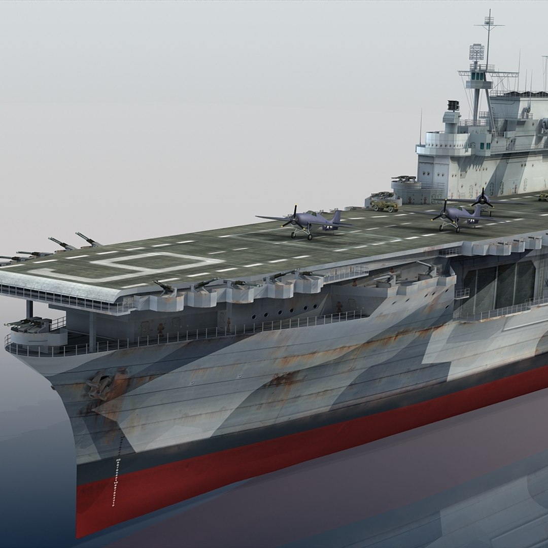 Uss Enterprise Cv-6 Big 3d Model