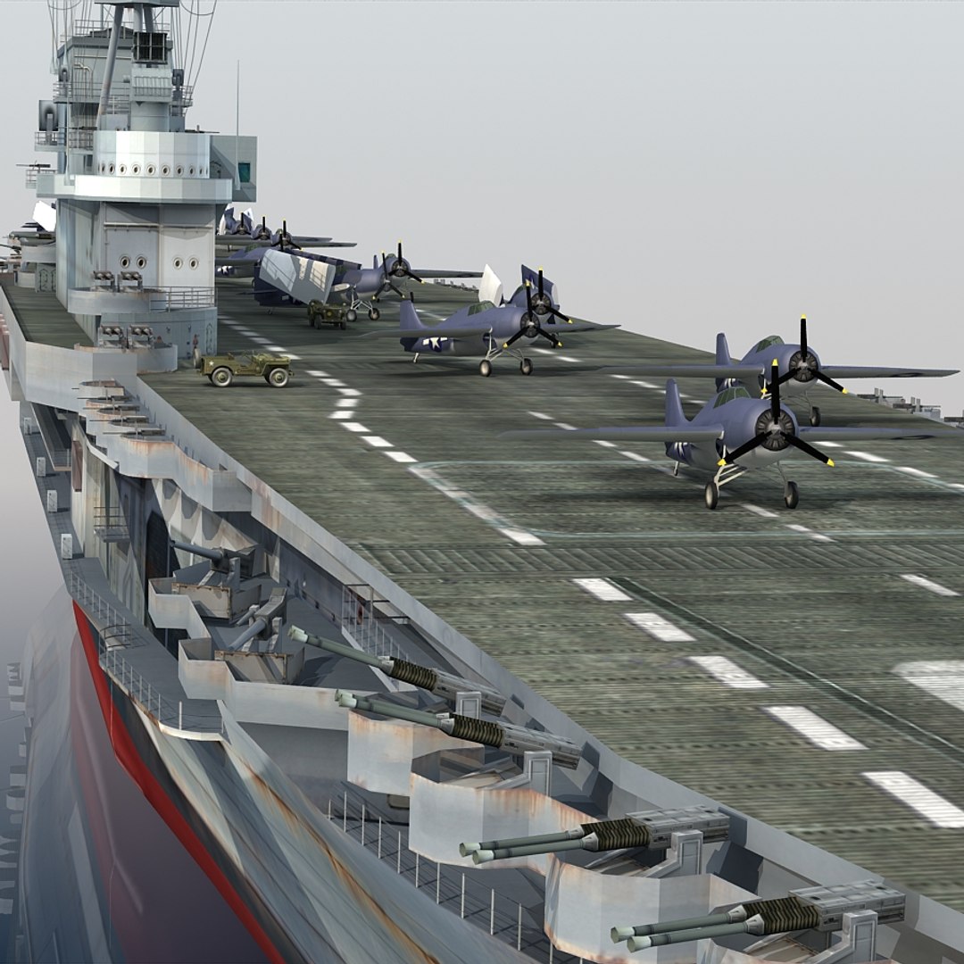 Uss Enterprise Cv-6 Big 3d Model