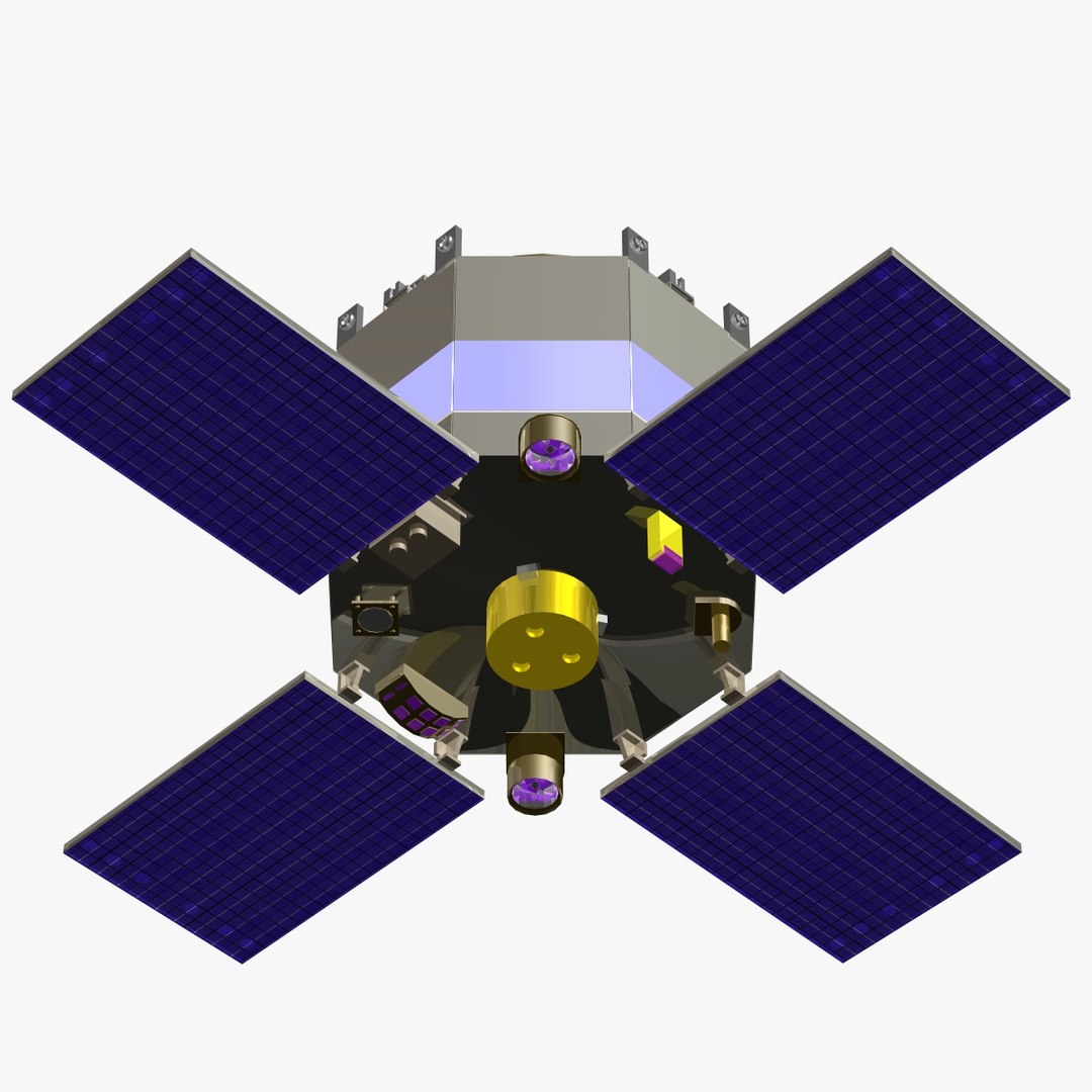 3d Orbiting Satellite Cob Model