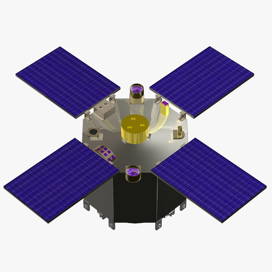 3d Orbiting Satellite Cob Model