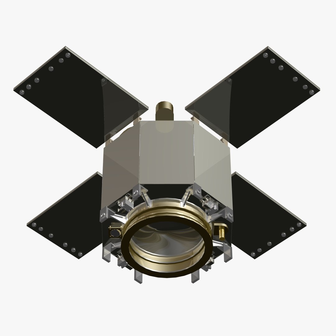 3d Orbiting Satellite Cob Model