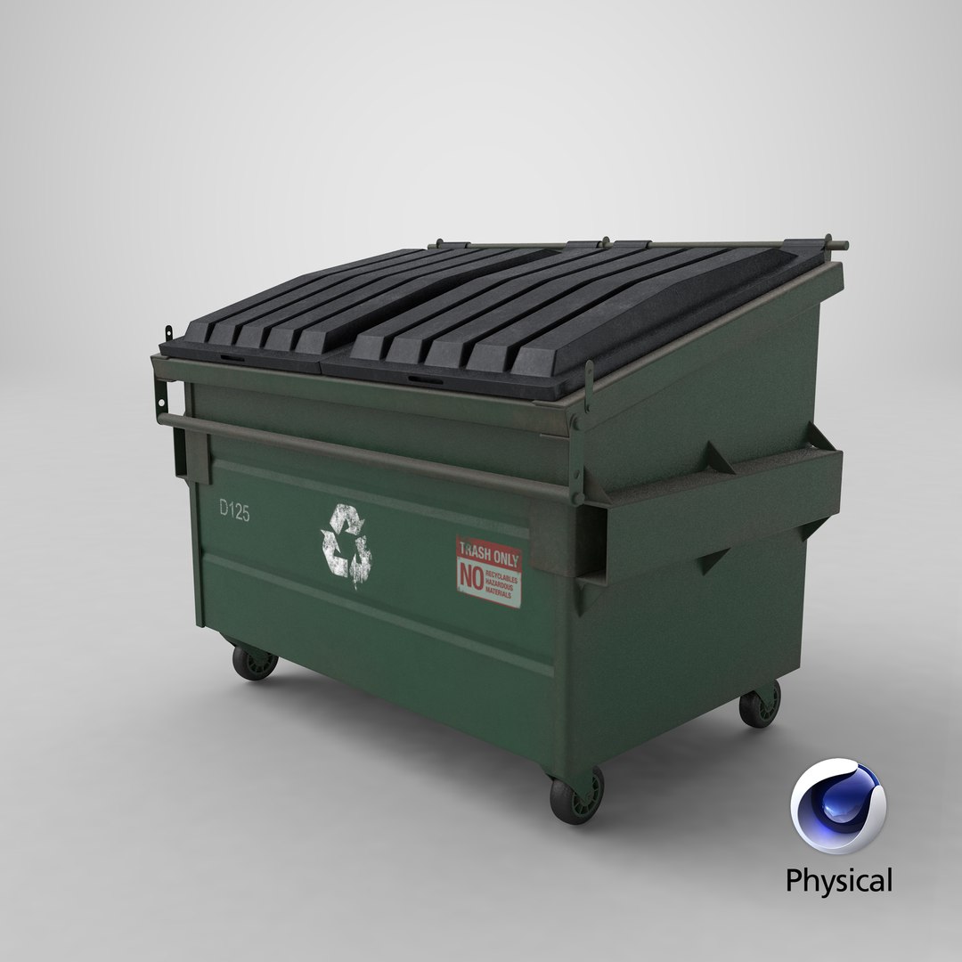 3D Model Real Dumpster Contains - TurboSquid 1594630