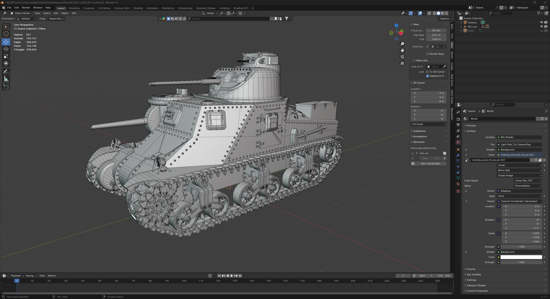 M3 Lee American Medium Tank 3D Model - TurboSquid 2317539