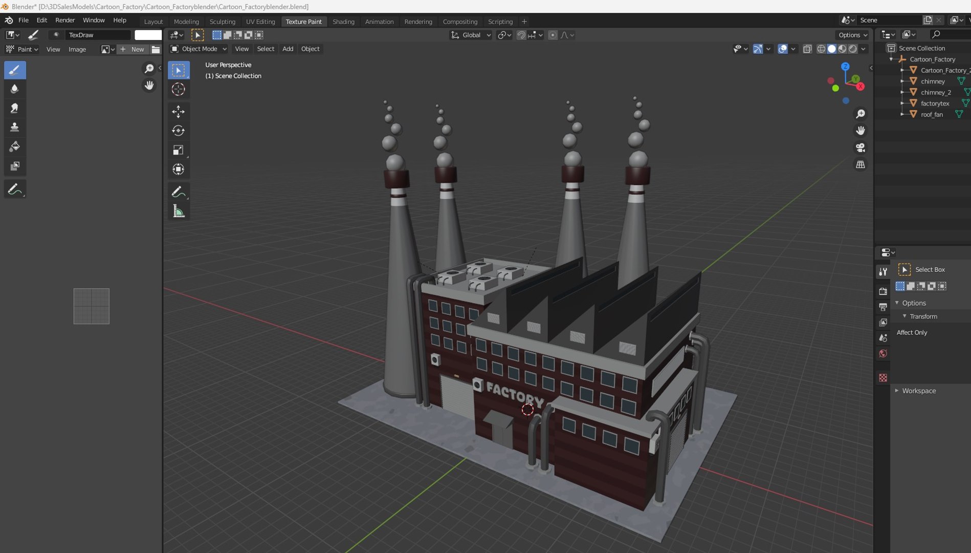 3D Model Cartoon Factory - TurboSquid 2237428