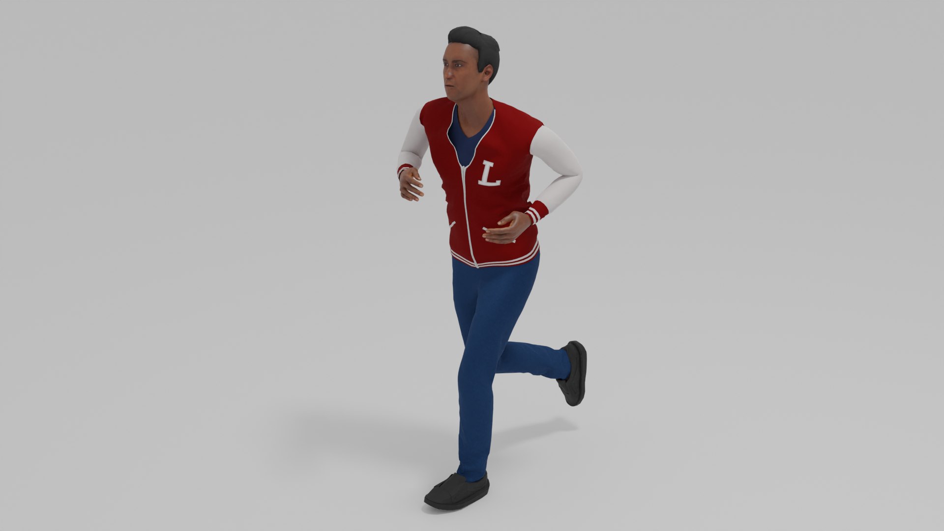 3D Afro-American Man Run - TurboSquid 2069548