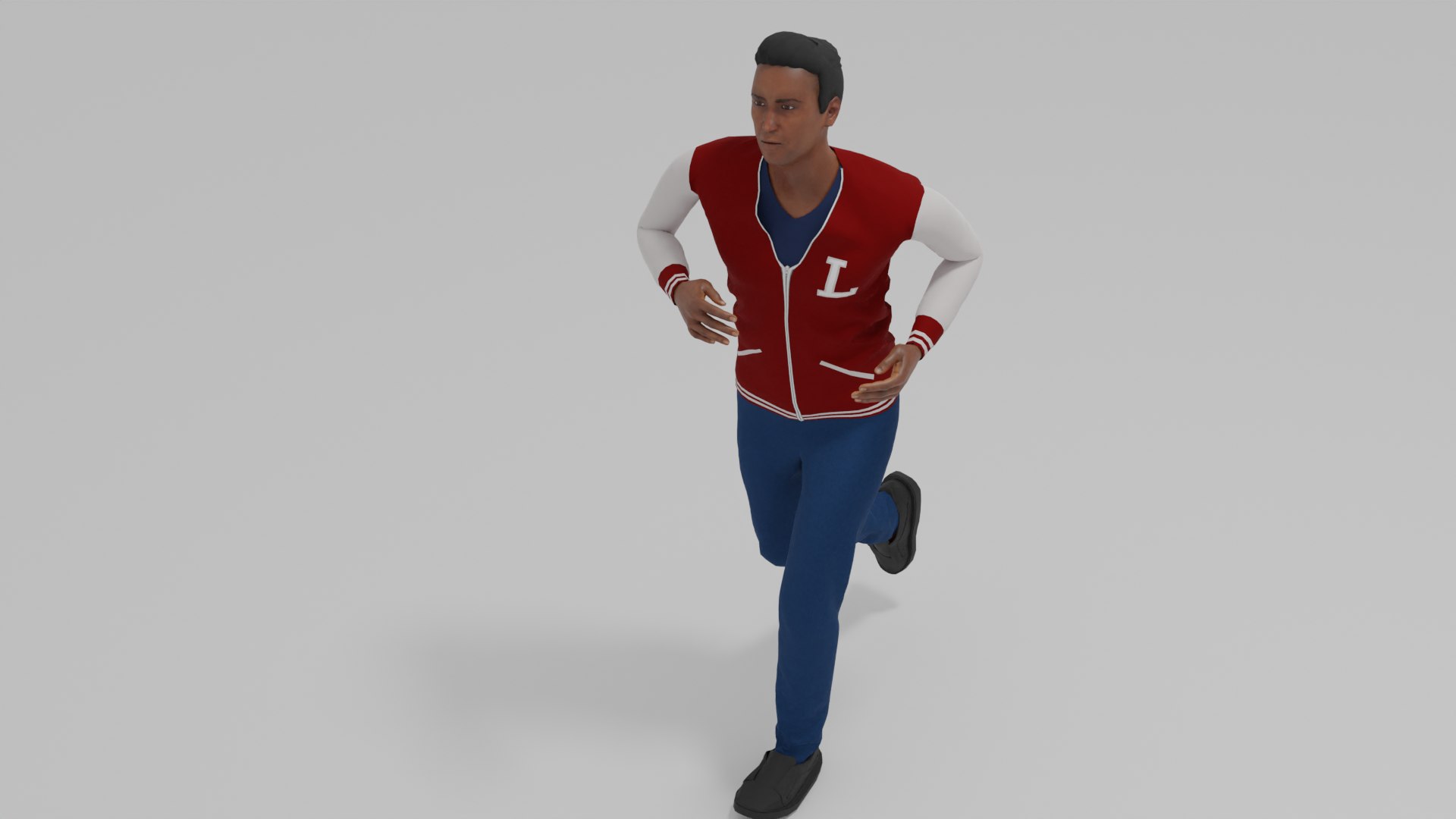 3D Afro-American Man Run - TurboSquid 2069548