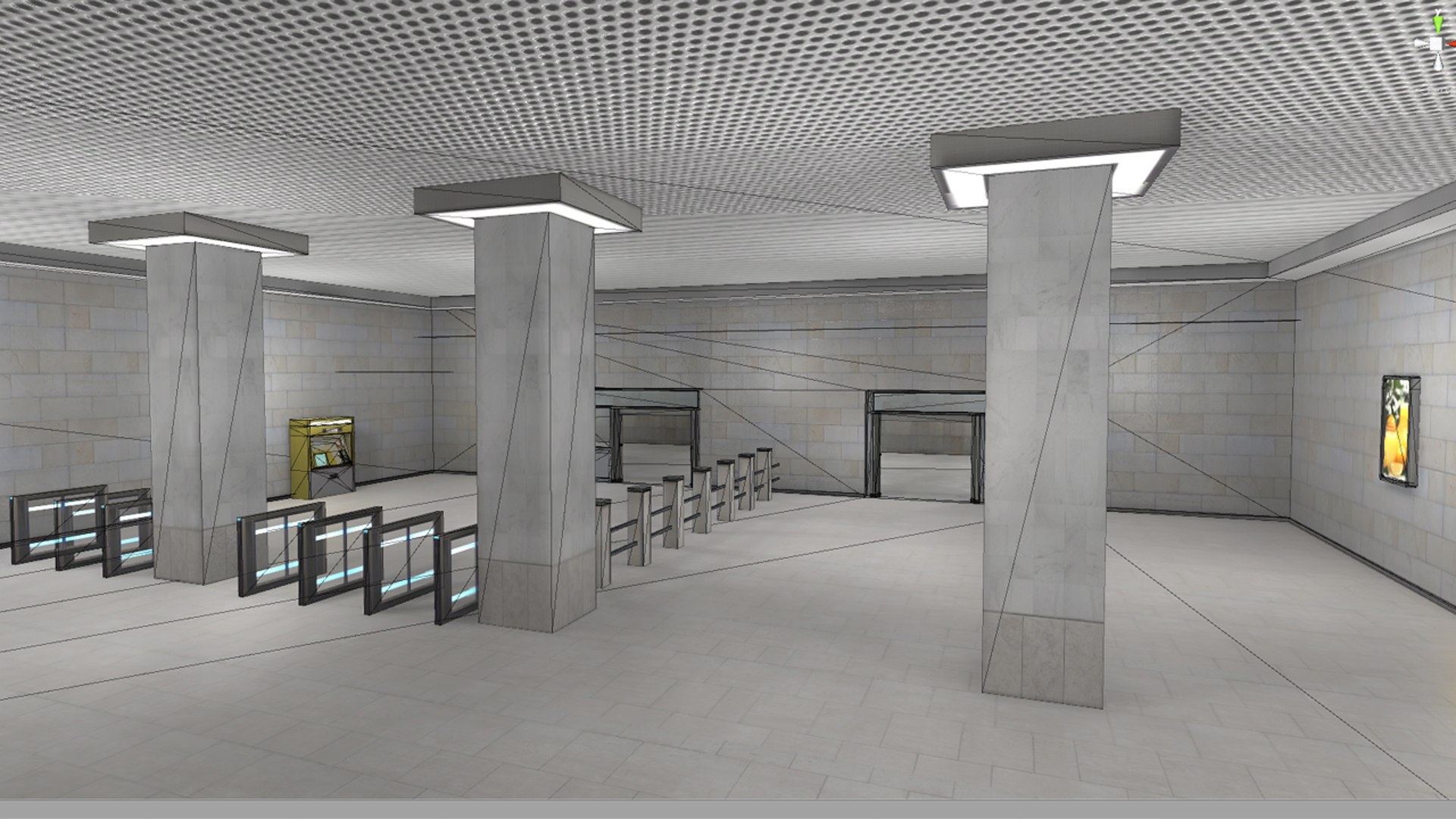 Subway Station 05 3D Model - TurboSquid 2203893