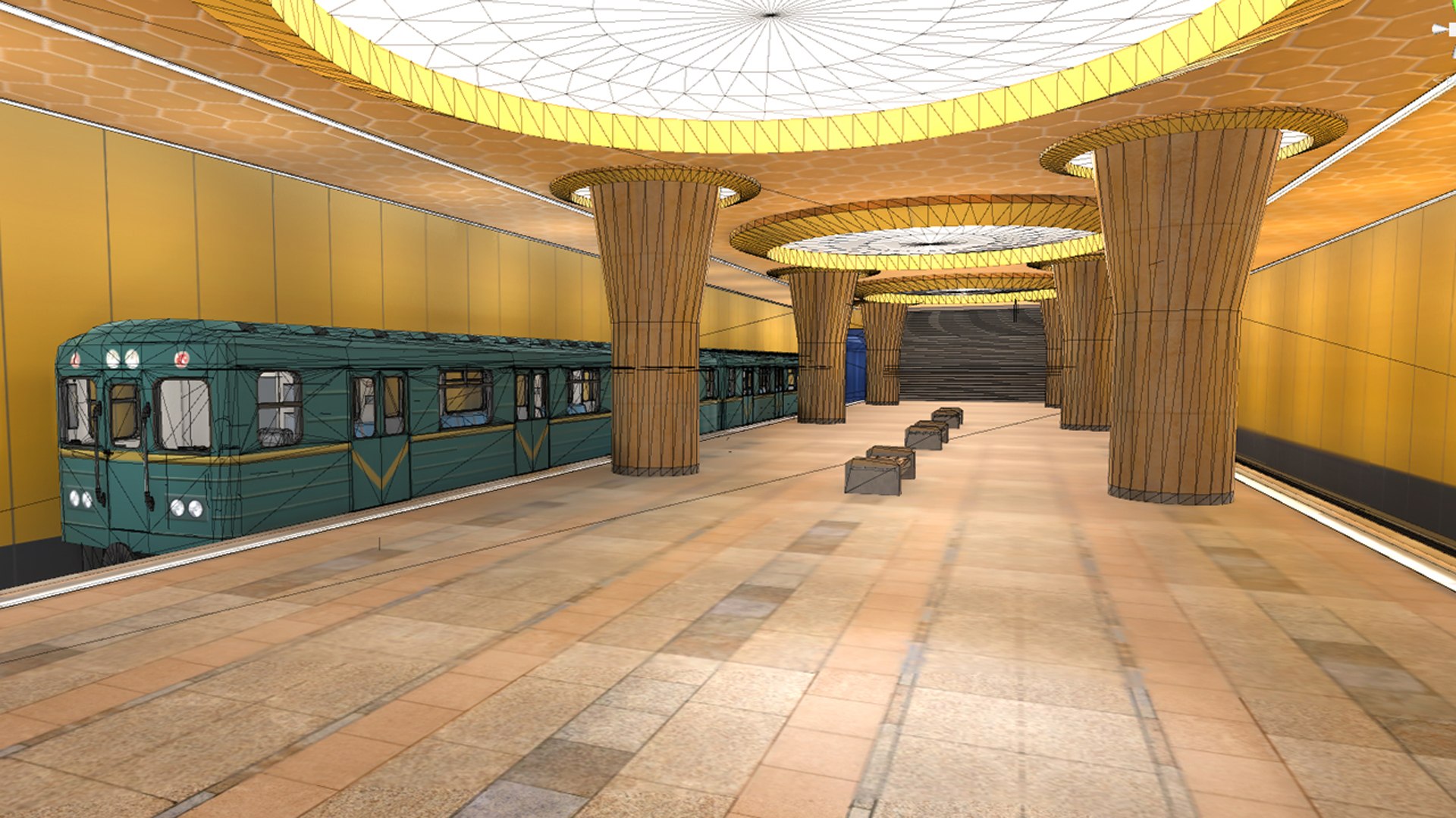 Subway Station 05 3D Model - TurboSquid 2203893