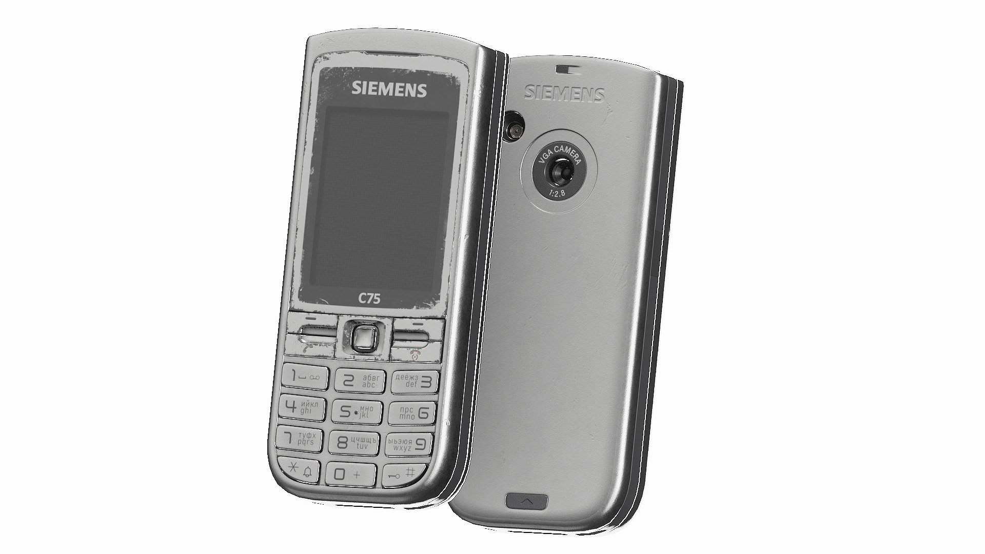 3D Old Scratched Phone Siemens C75 Model - TurboSquid 2255145