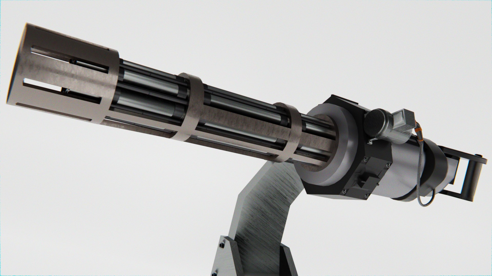 Mounted M134 Quick And Easy To Animate 3D - TurboSquid 1801692