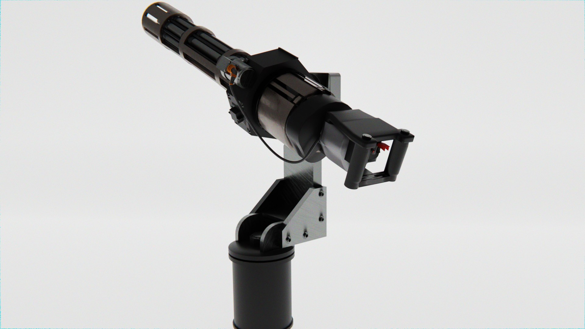 Mounted M134 Quick And Easy To Animate 3D - TurboSquid 1801692