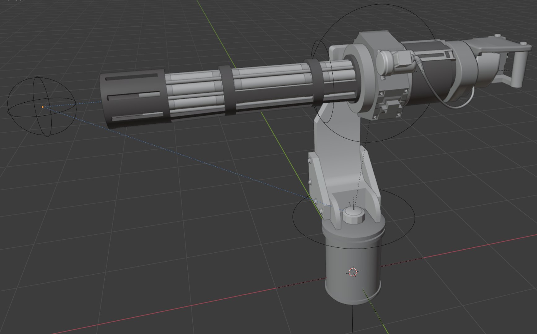 Mounted M134 Quick And Easy To Animate 3D - TurboSquid 1801692