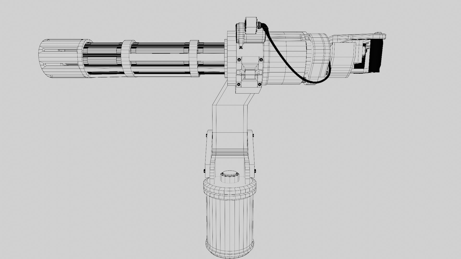 Mounted M134 Quick And Easy To Animate 3D - TurboSquid 1801692