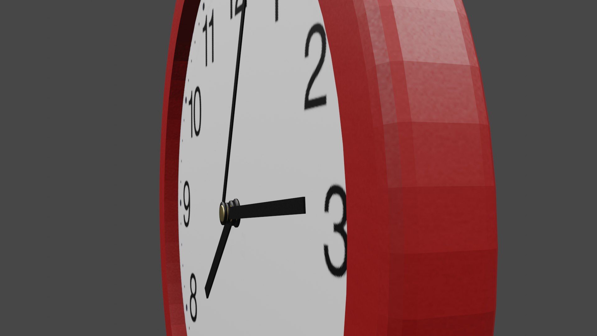 3D Red clock - TurboSquid 2046338