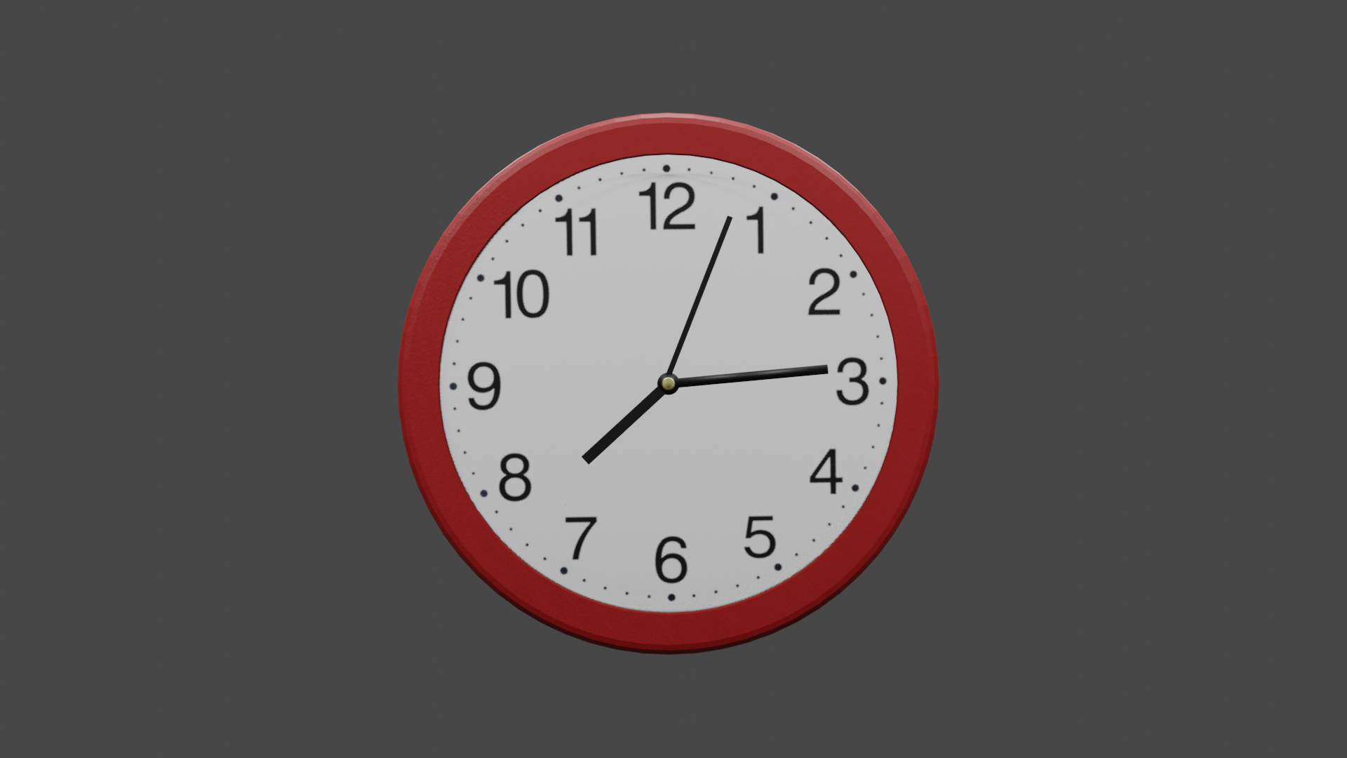 3D Red clock - TurboSquid 2046338