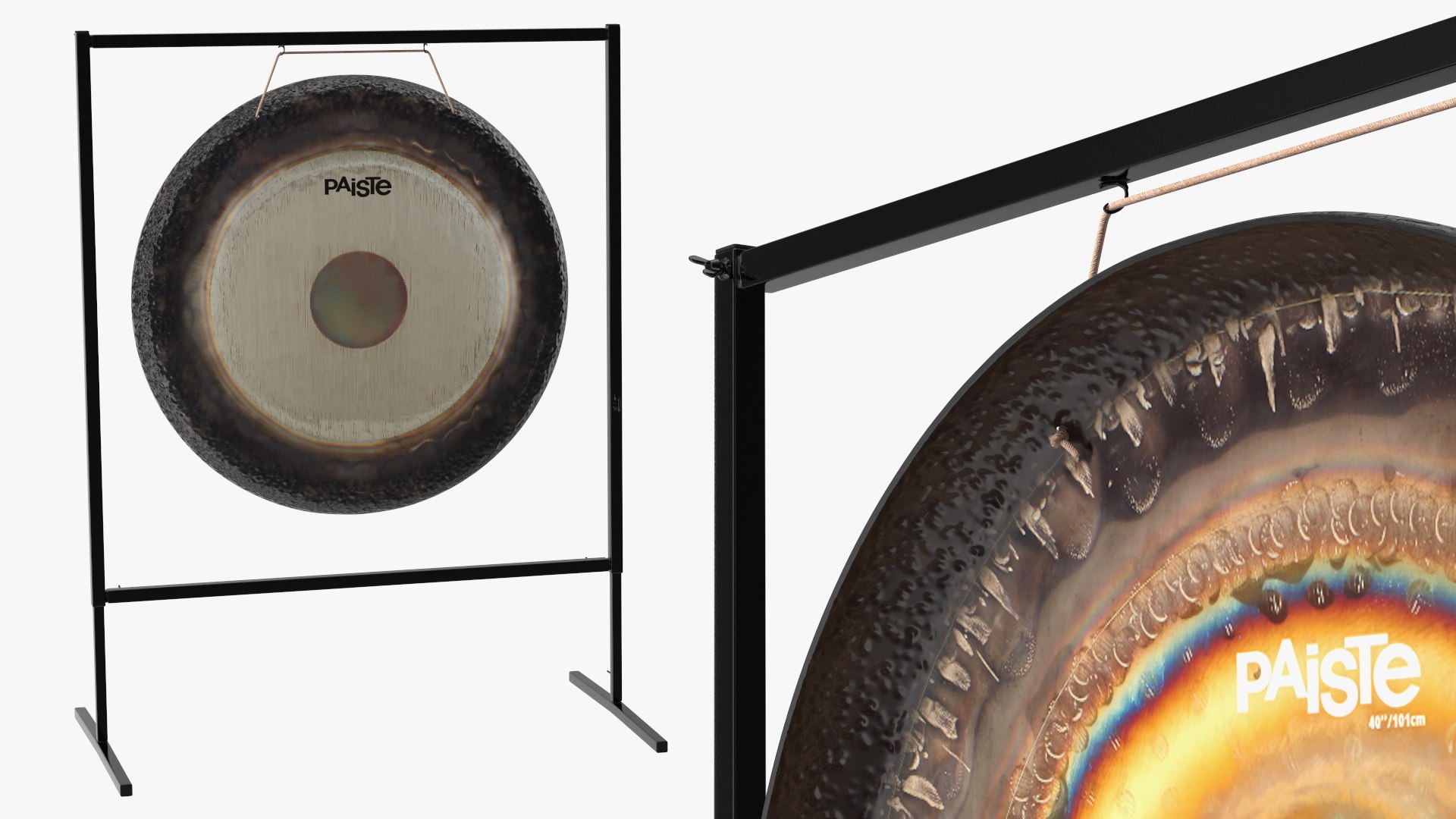 3D Symphonic Gong Paiste 40 Inch Square Stand - TurboSquid 1896244