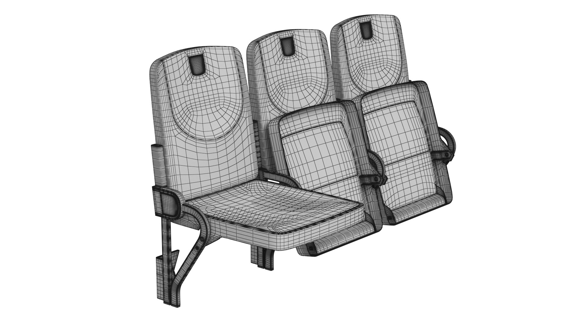 Stadium Seats 3D Model - TurboSquid 2156276