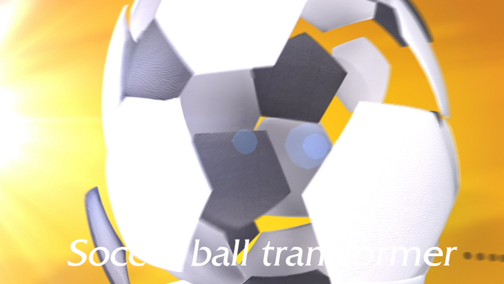 transforming ball animation 3d model