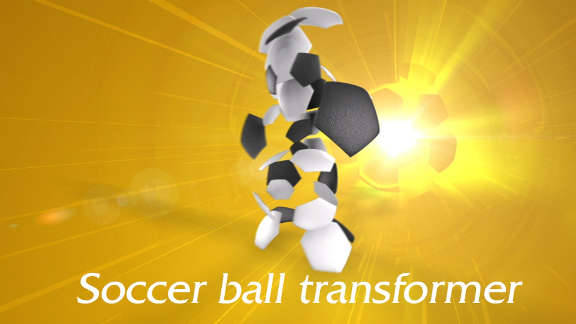 transforming ball animation 3d model